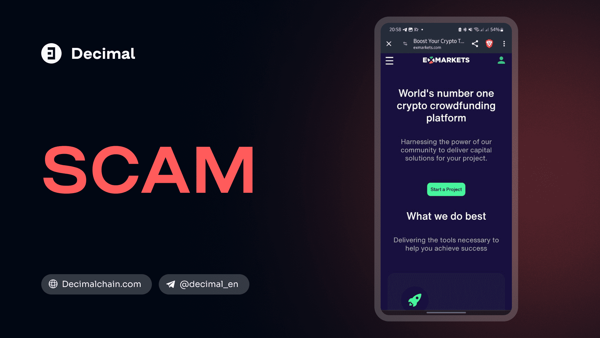 Blockchain news: SCAM exchange on CoinMarketCap