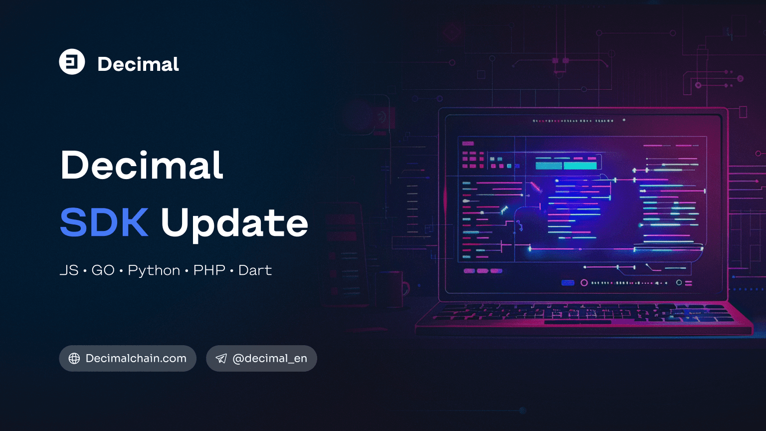 Blockchain news: Decimal SDK update