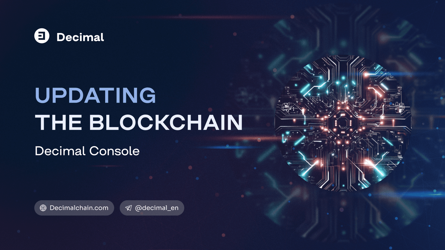 Blockchain news: Console Decimal update