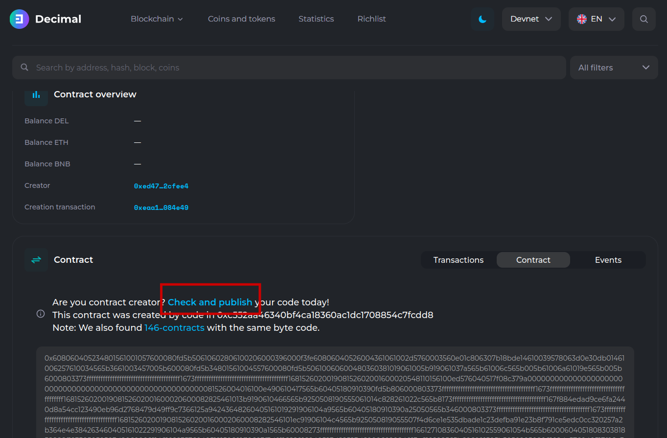 2. Decimal verification tutorial | EVM DOCS